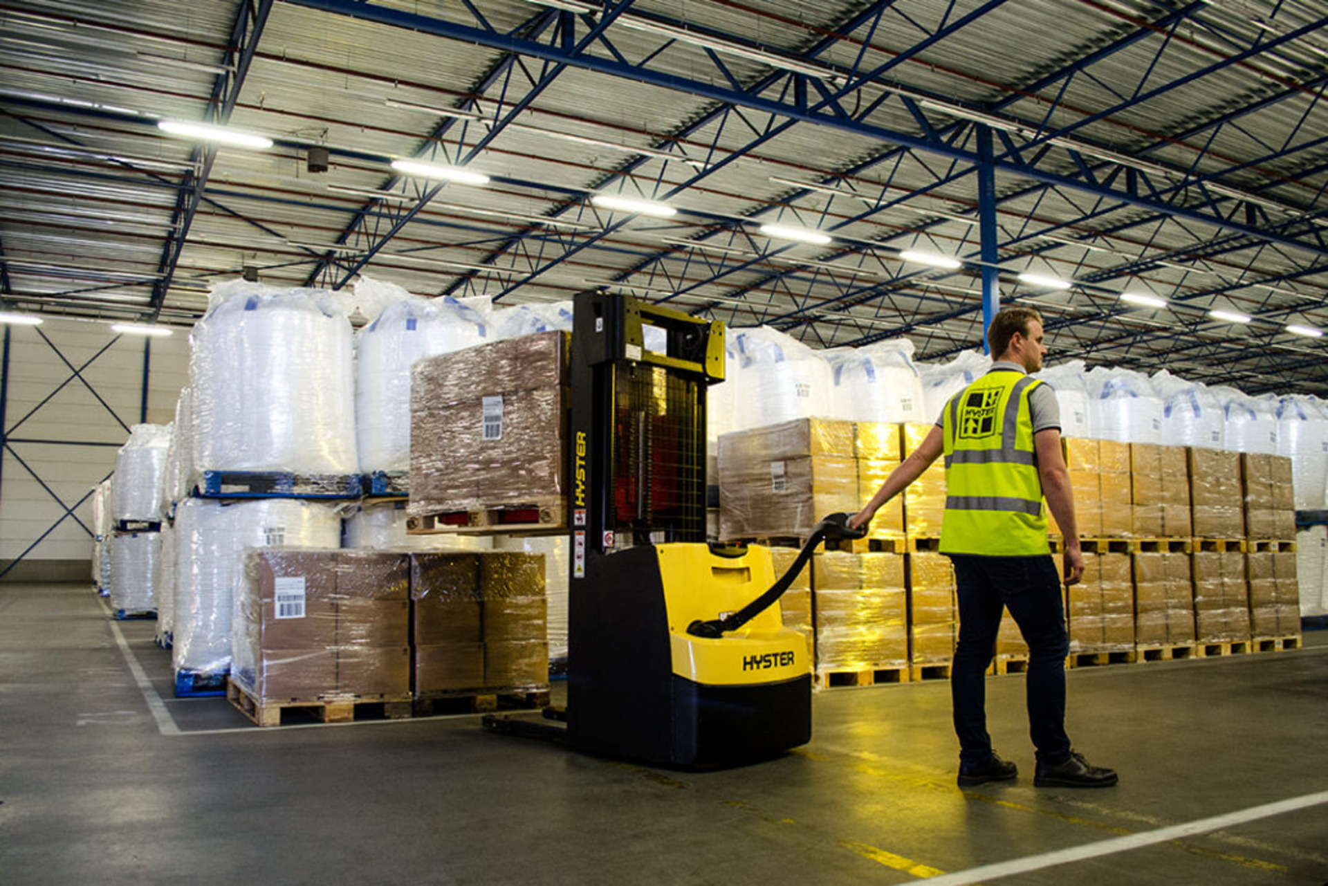 Pedestrian Pallet Stacker Truck Training - Davies MHE Training LTD